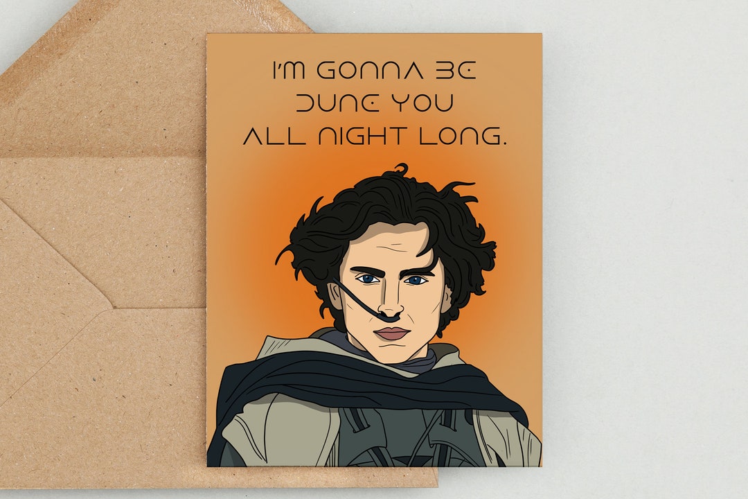 Funny Birthday Card, Timothee Chalamet, Funny Birthday Card, Funny Card ...