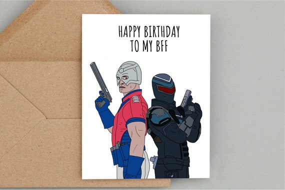 Peacemaker Greeting Card Peacemaker and Vigilante BFF | Etsy