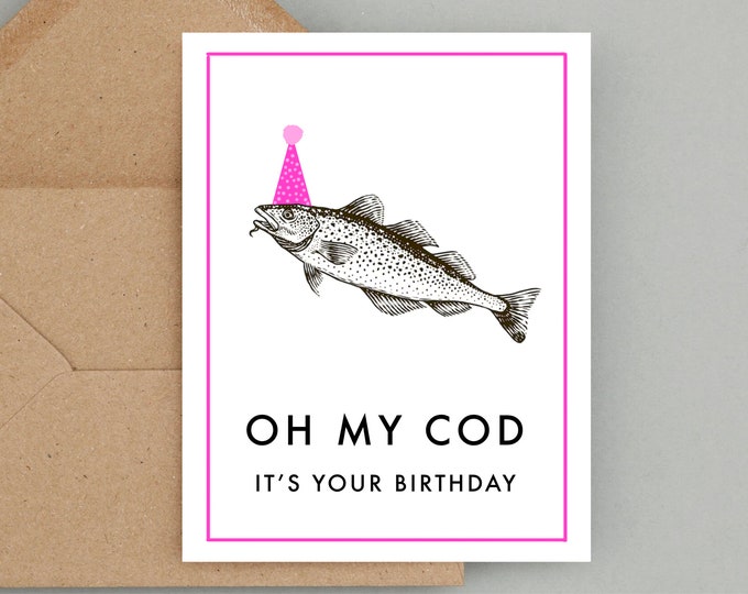 Got You A Birthday Cod - Hilarious Birthday Card Pun - Birthday Card ...