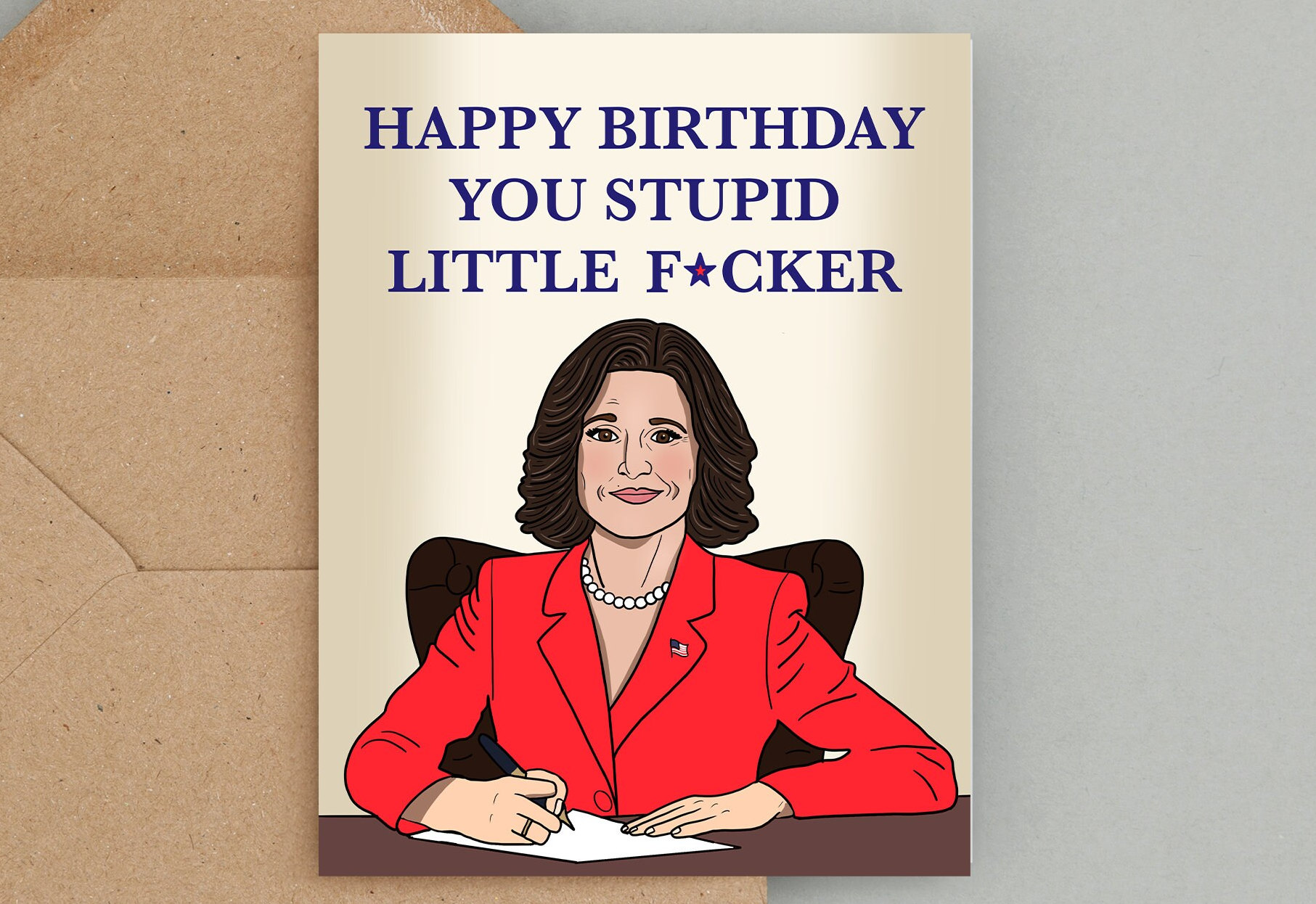 Veep Birthday Card Veep Greeting Card Selena Meyer Julia - Etsy