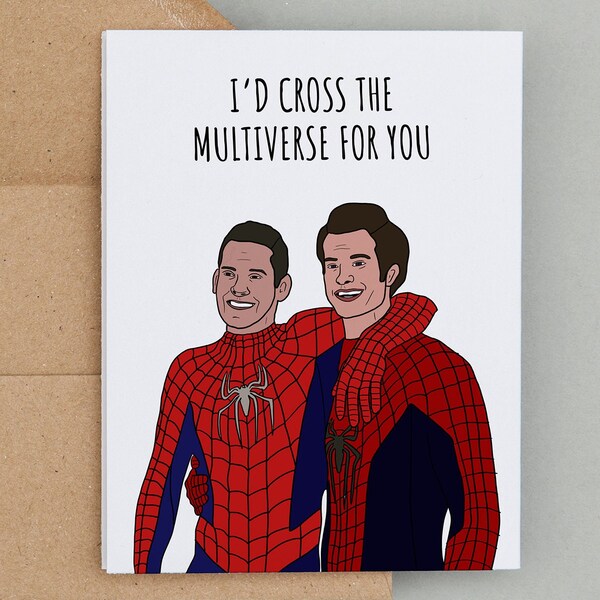 Spiderman Valentine Card - Etsy