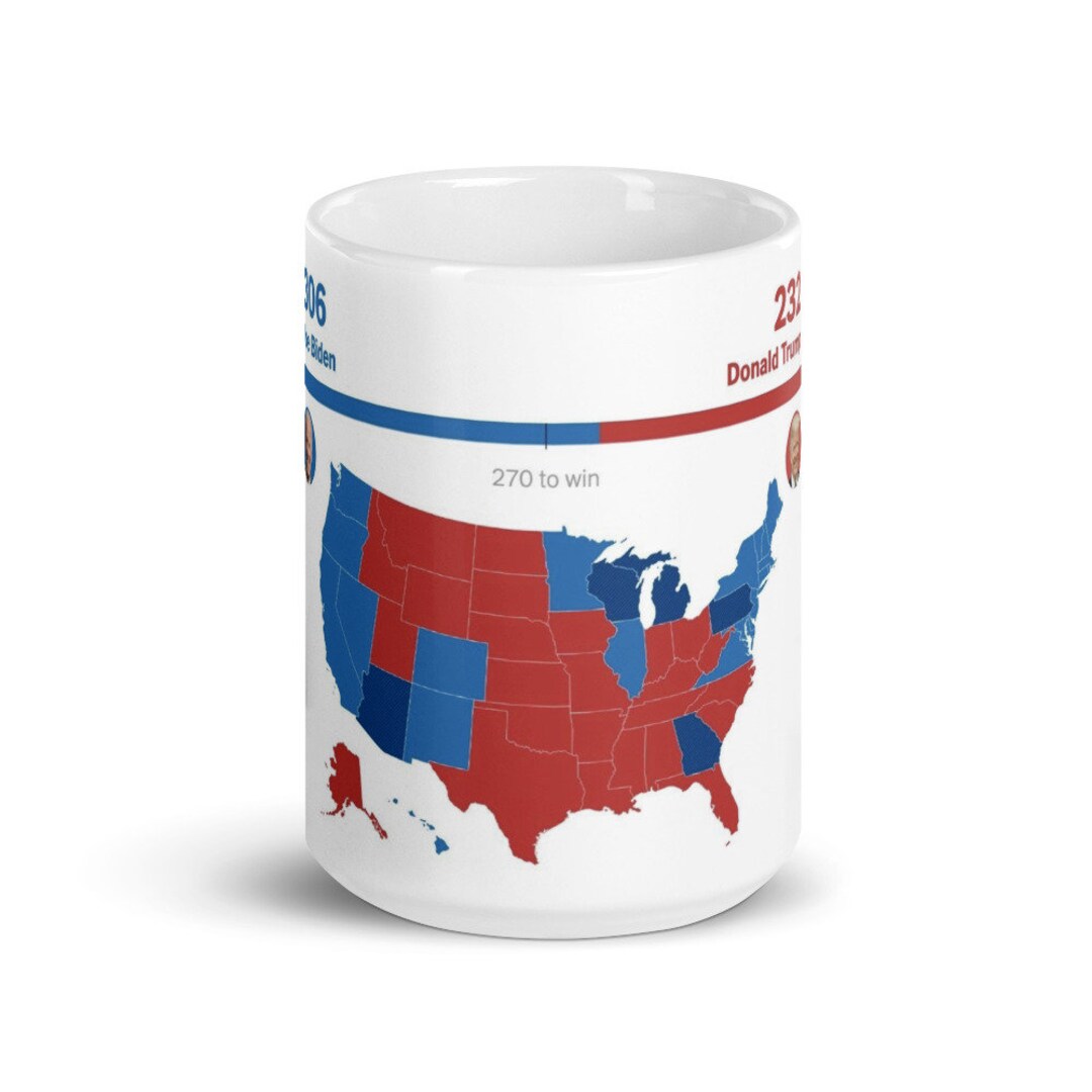 Final Electoral College Map President Biden Mug - Etsy
