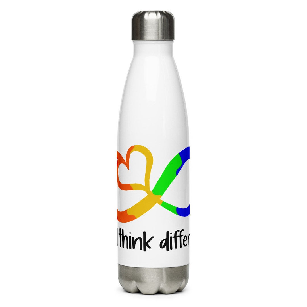 We All Think Differently Water Bottle, Stainless Steel Water Bottle ...
