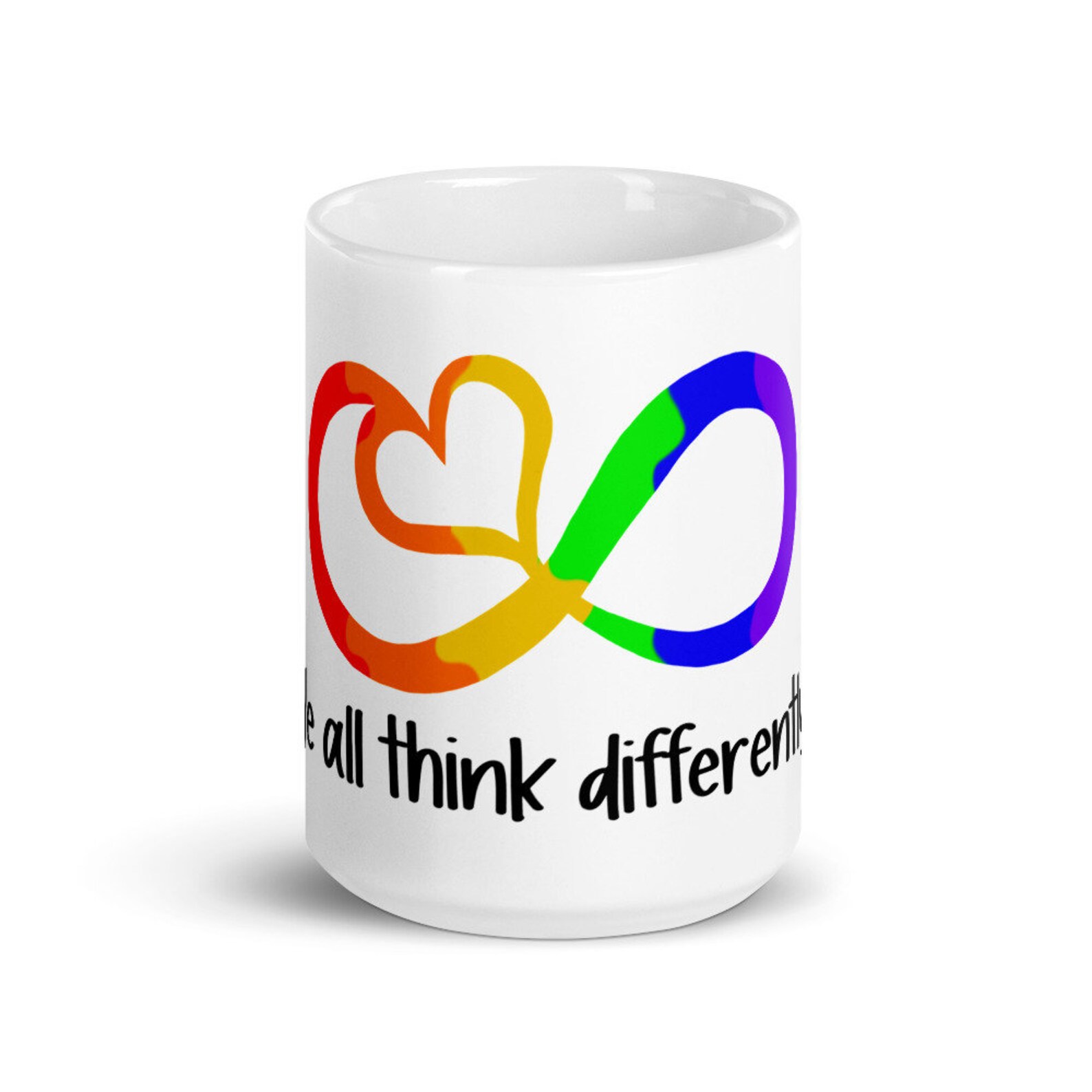 Neurodiversity Awareness Symbol Mug, Autism Awareness Mug, Rainbow ...