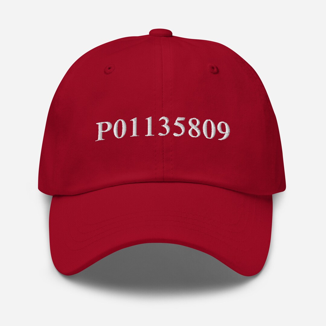 Trump Inmate Number Red Hat, P01135809 - Etsy