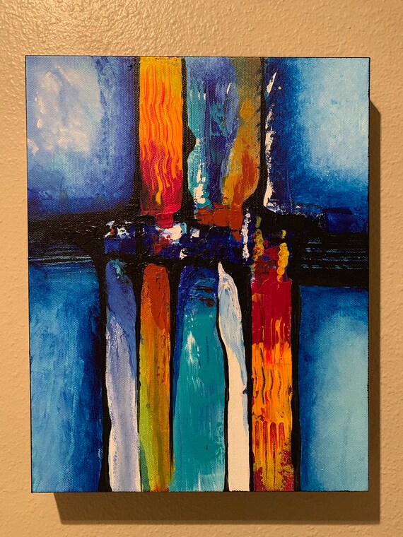 The Divide Hand Painted Acrylic on Canvas Painting | Etsy