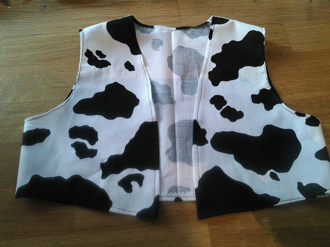 Cow Print Toddler Vest - Etsy
