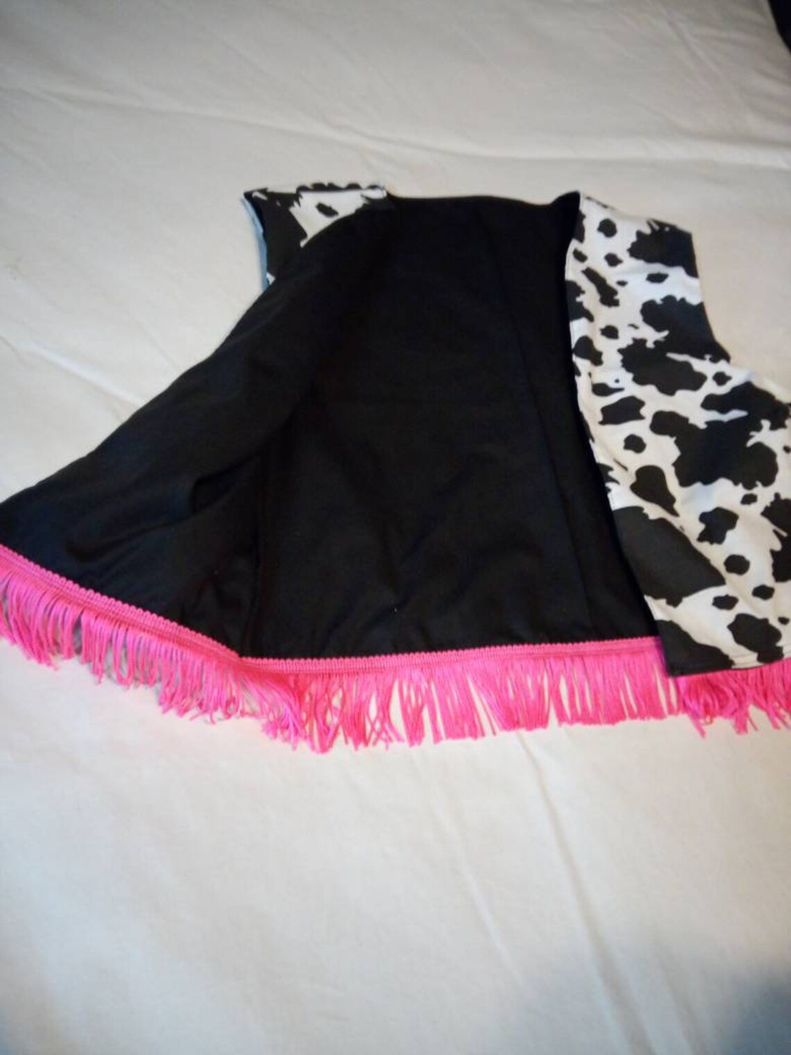Women's Cow Print Vest With or Without Fringe - Etsy