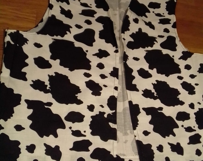 Adult Cow Print Vest - Etsy