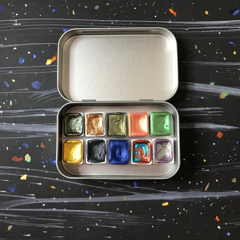 Metallic Watercolor - Etsy Australia