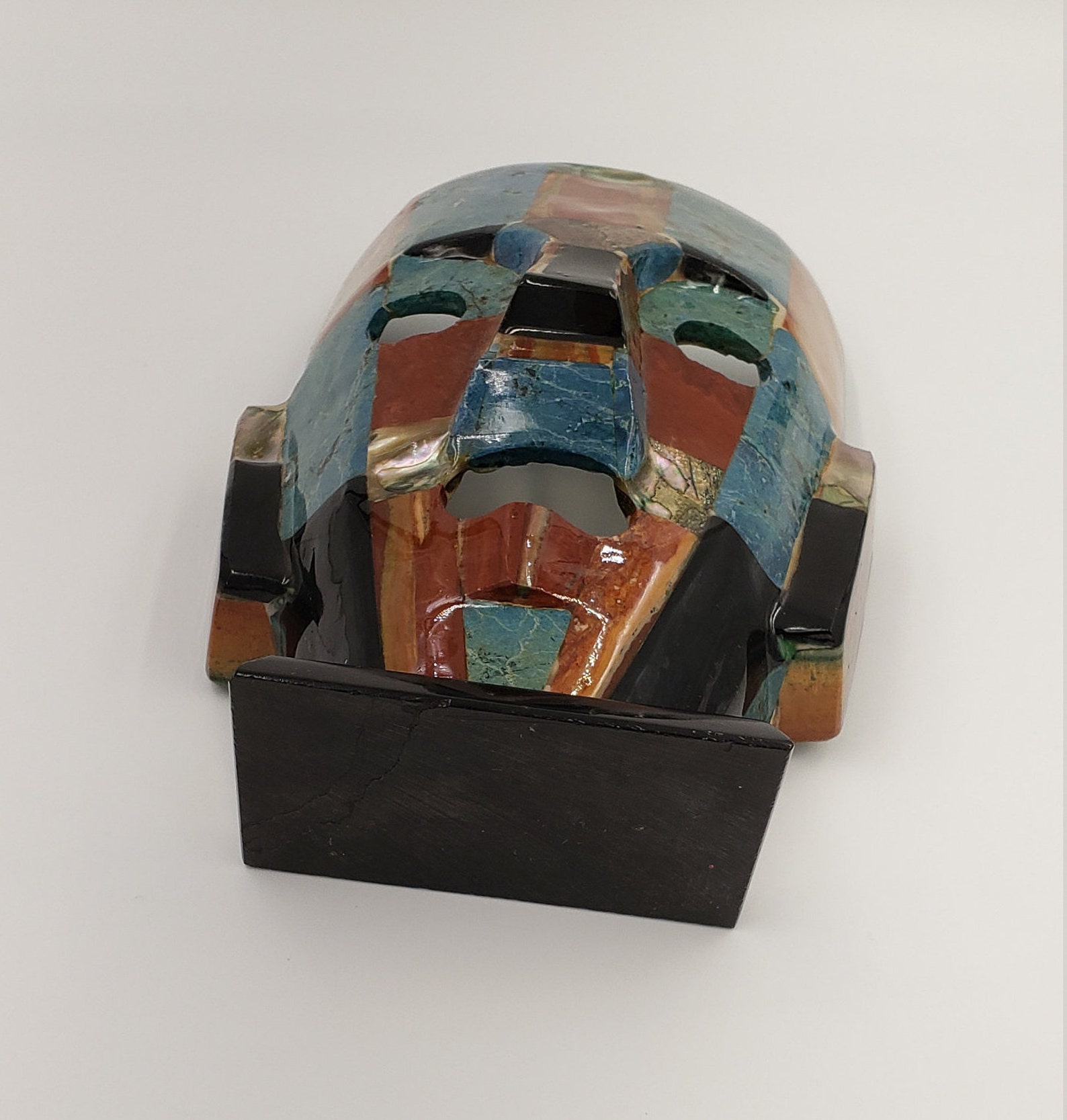 Mayan Death Mask Semiprecious Stone Warrior Burial - Etsy
