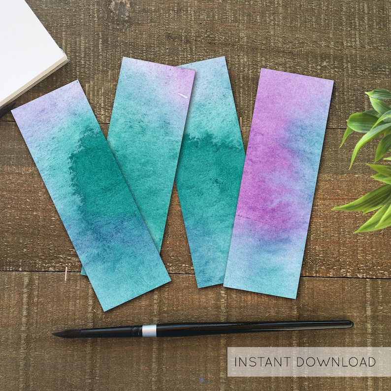 Watercolor Bookmarks Art Bookmarks Ocean Bookmarks Beachy - Etsy Canada
