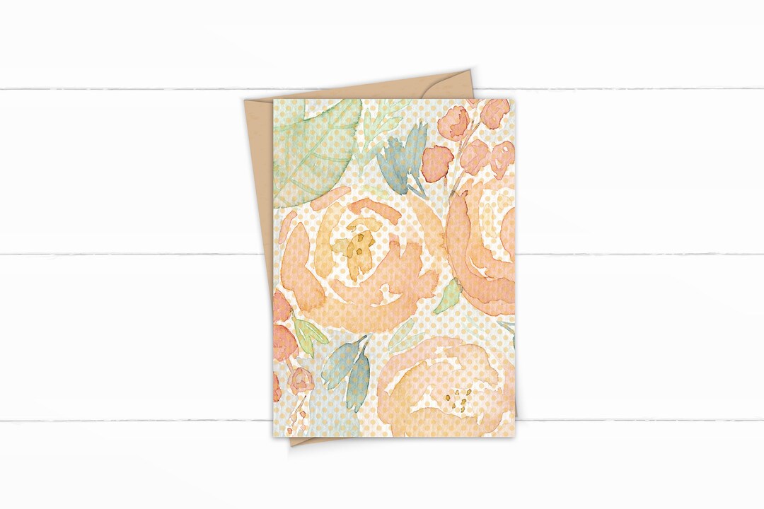Flower Cards, Blank Cards, Printable Cards - Etsy