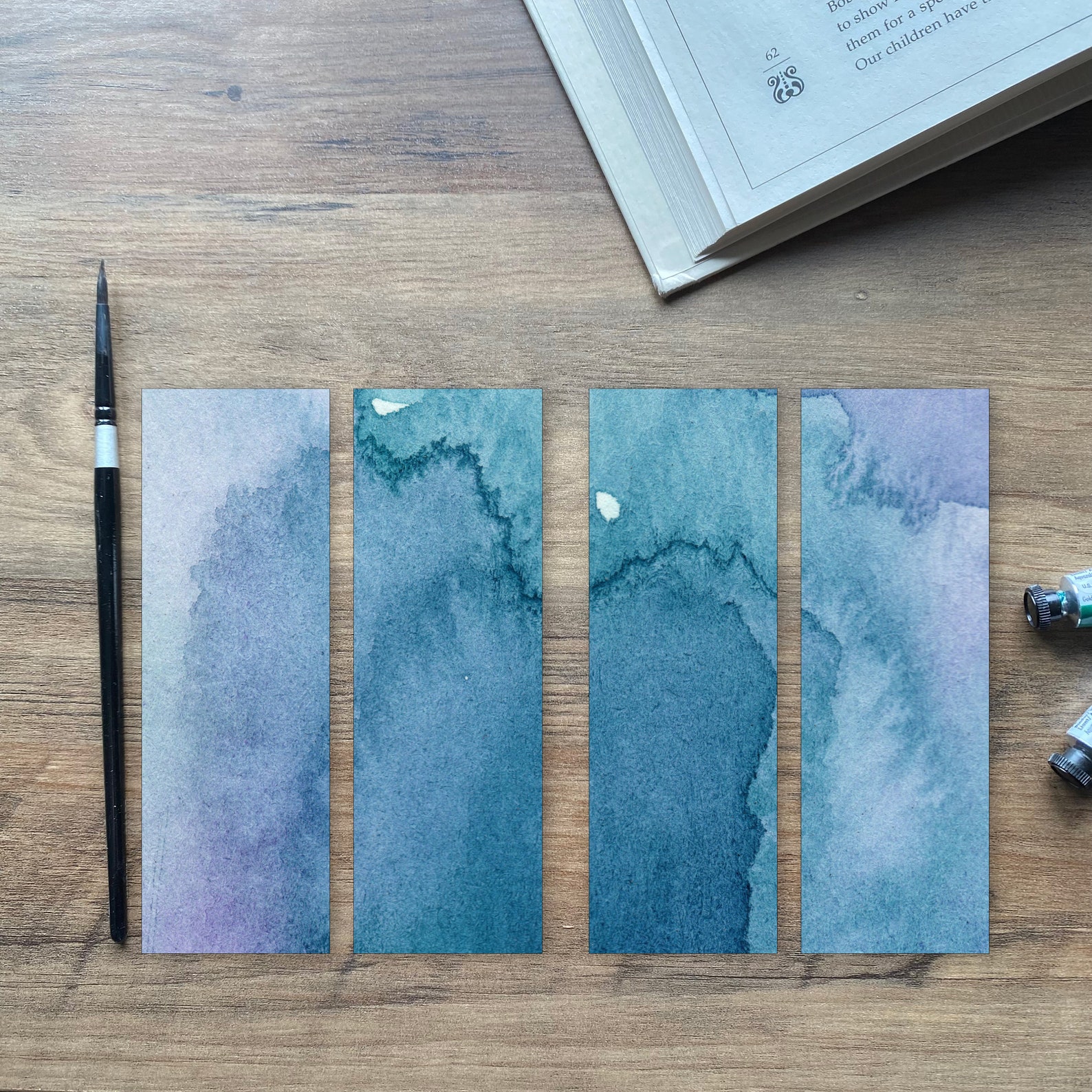 Ocean Bookmarks Watercolor Bookmarks Bookmarks Printable - Etsy
