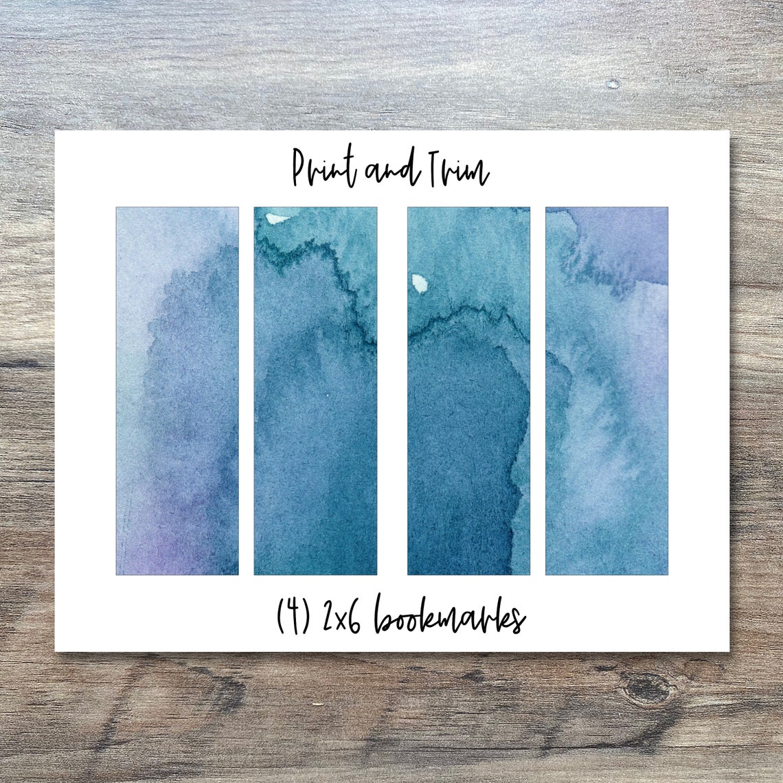 Ocean Bookmarks Watercolor Bookmarks Bookmarks Printable - Etsy