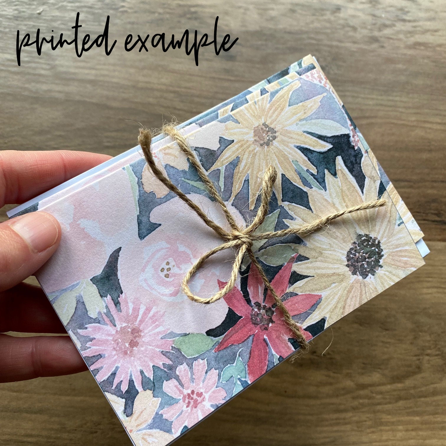 Printable Note Cards Blank Note Cards Watercolor Cards - Etsy