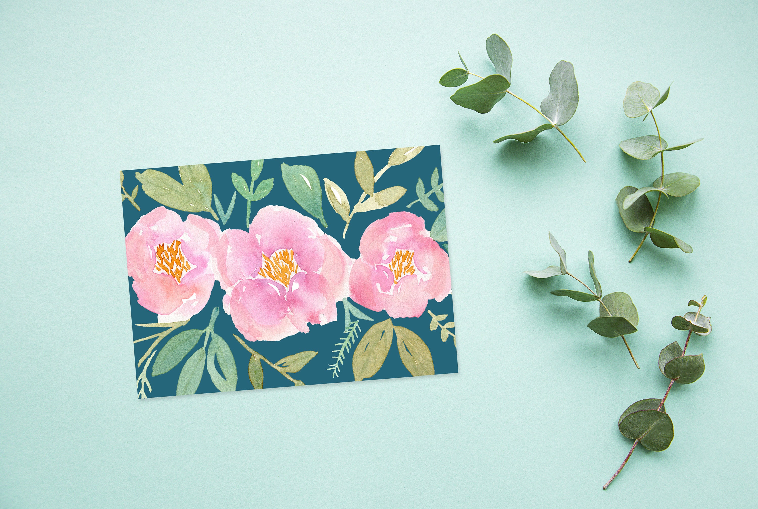 Peony Note Card, Floral Notecards, Blank Note Cards, Flower Stationary ...