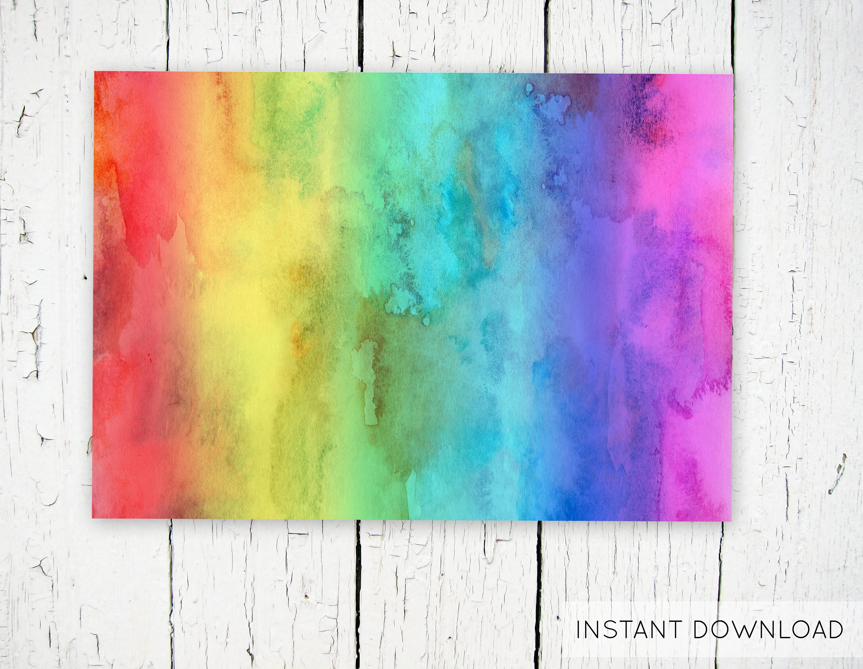 Rainbow Notecards, Colorful Note Cards, Cute Note Cards, Printable Note ...