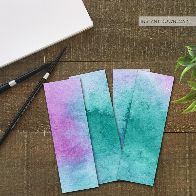 Watercolor Bookmarks Art Bookmarks Ocean Bookmarks Beachy - Etsy Canada
