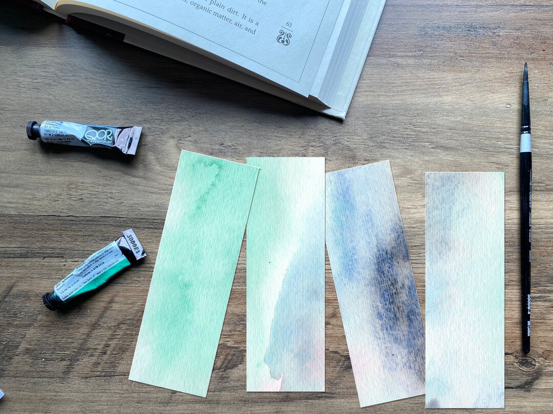 Catch the Calm: Set of DIY Watercolor Bookmarks for a Relaxing Reading ...