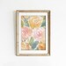 Bold Floral Print, Flower Wall Art, Colorful Floral Artwork, Modern ...