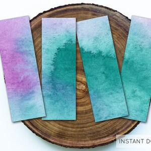 Watercolor Bookmarks Art Bookmarks Ocean Bookmarks Beachy - Etsy Canada