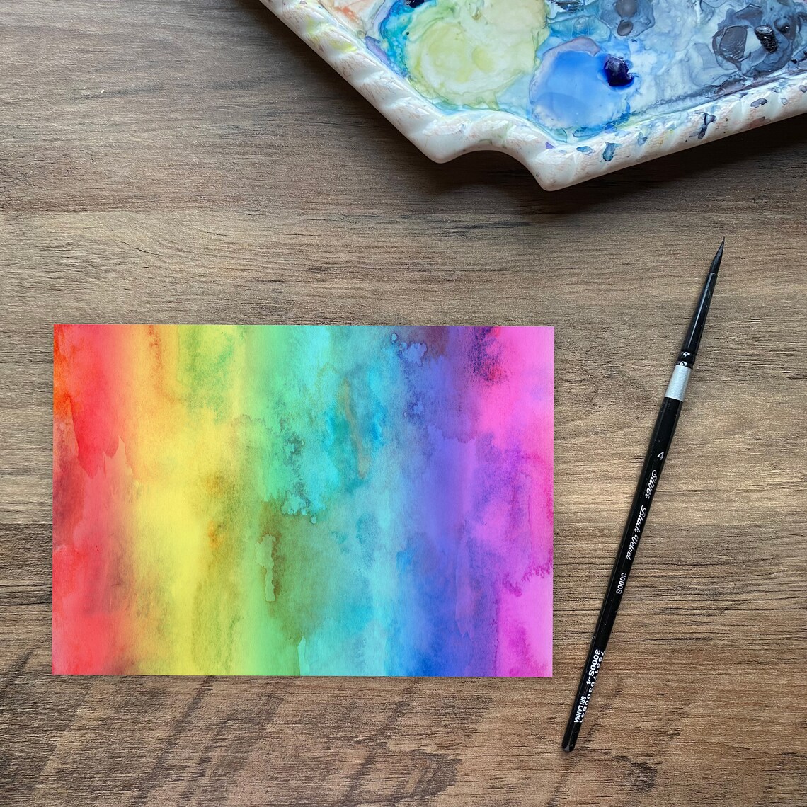 Rainbow Notecards, Colorful Note Cards, Cute Note Cards, Printable Note ...