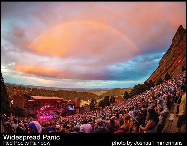 Widespread Panic Red Rocks Rainbow Photo by Joshua Timmermans - Etsy