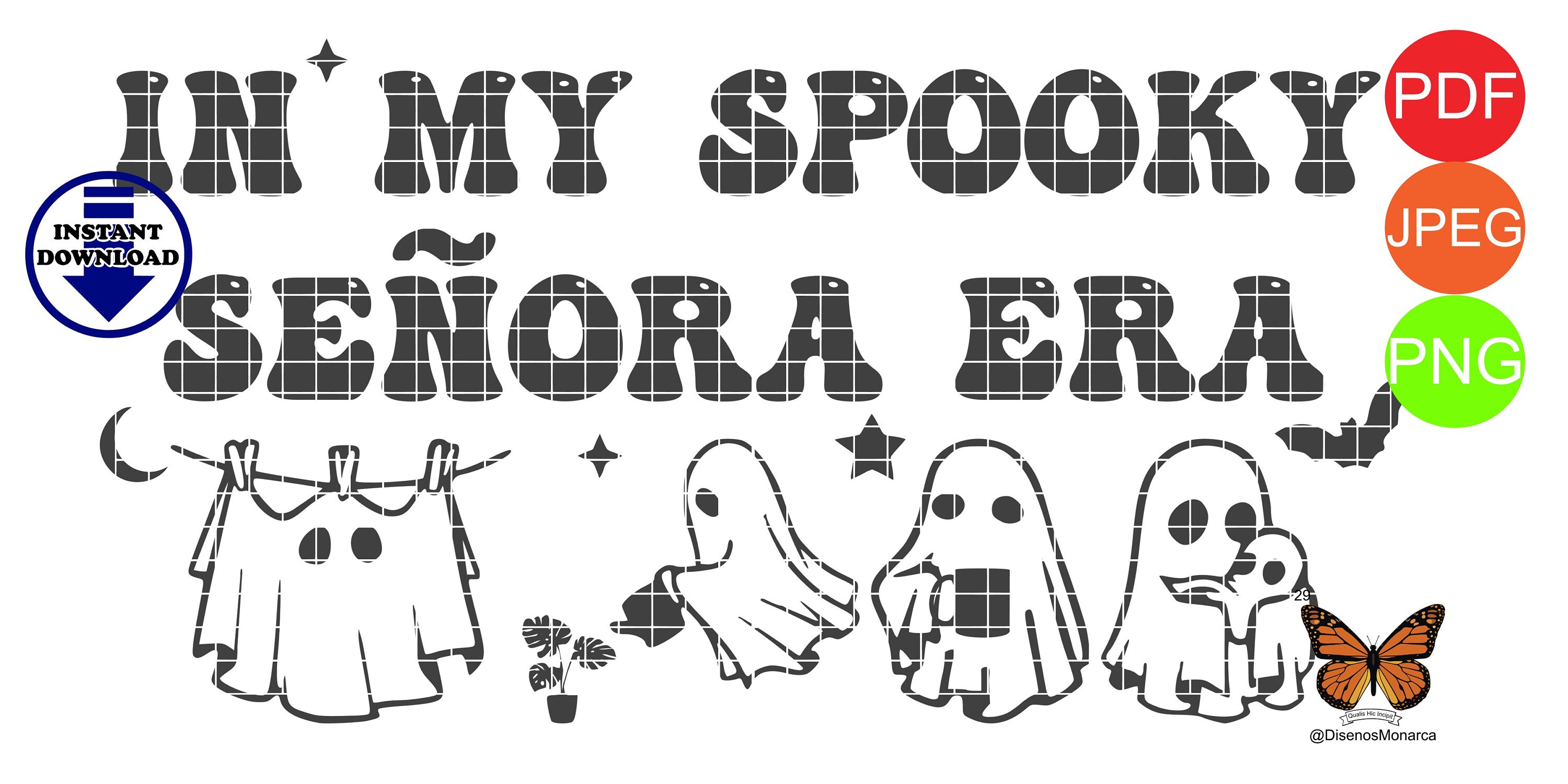 In My Spooky Senora Era SVG Png Jpeg Pdf Sublimation and Vinyl File ...