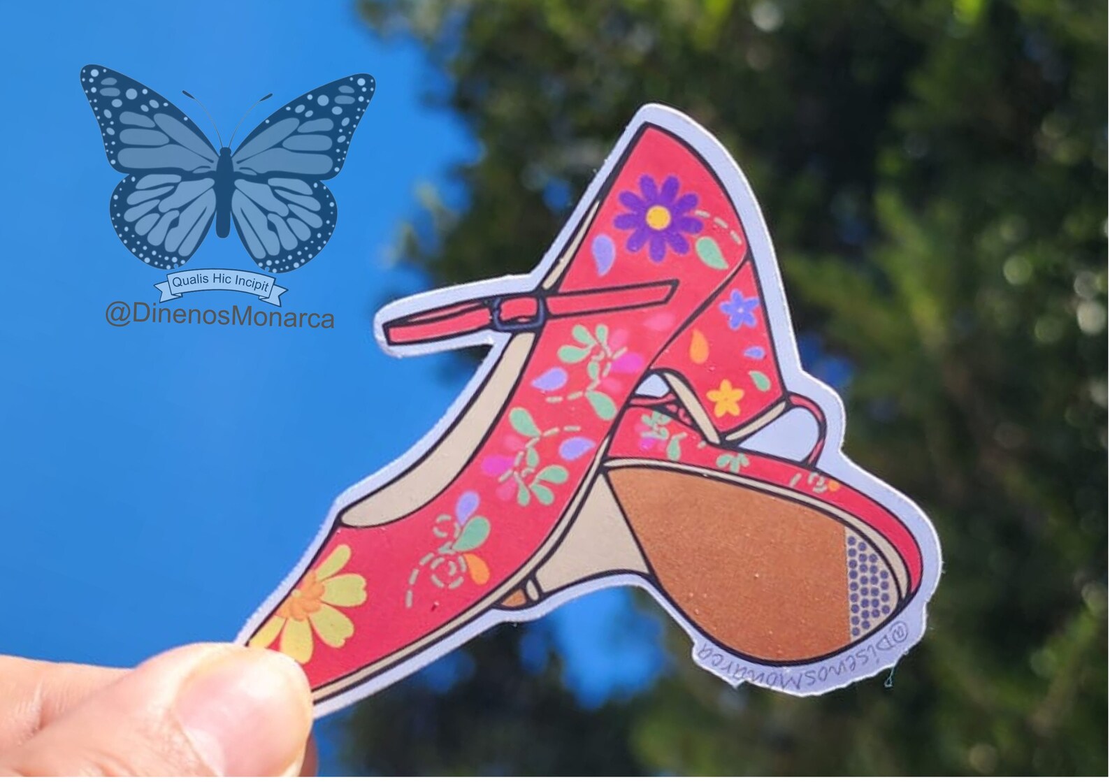 Folklorico Shoes With Flowers Stickers Holographic or Matte - Etsy