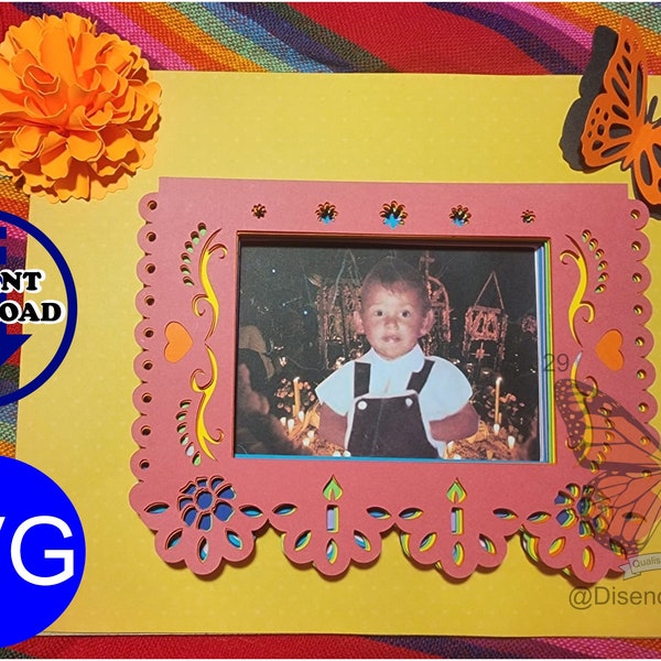 Papel Picado Photo Frame - Etsy
