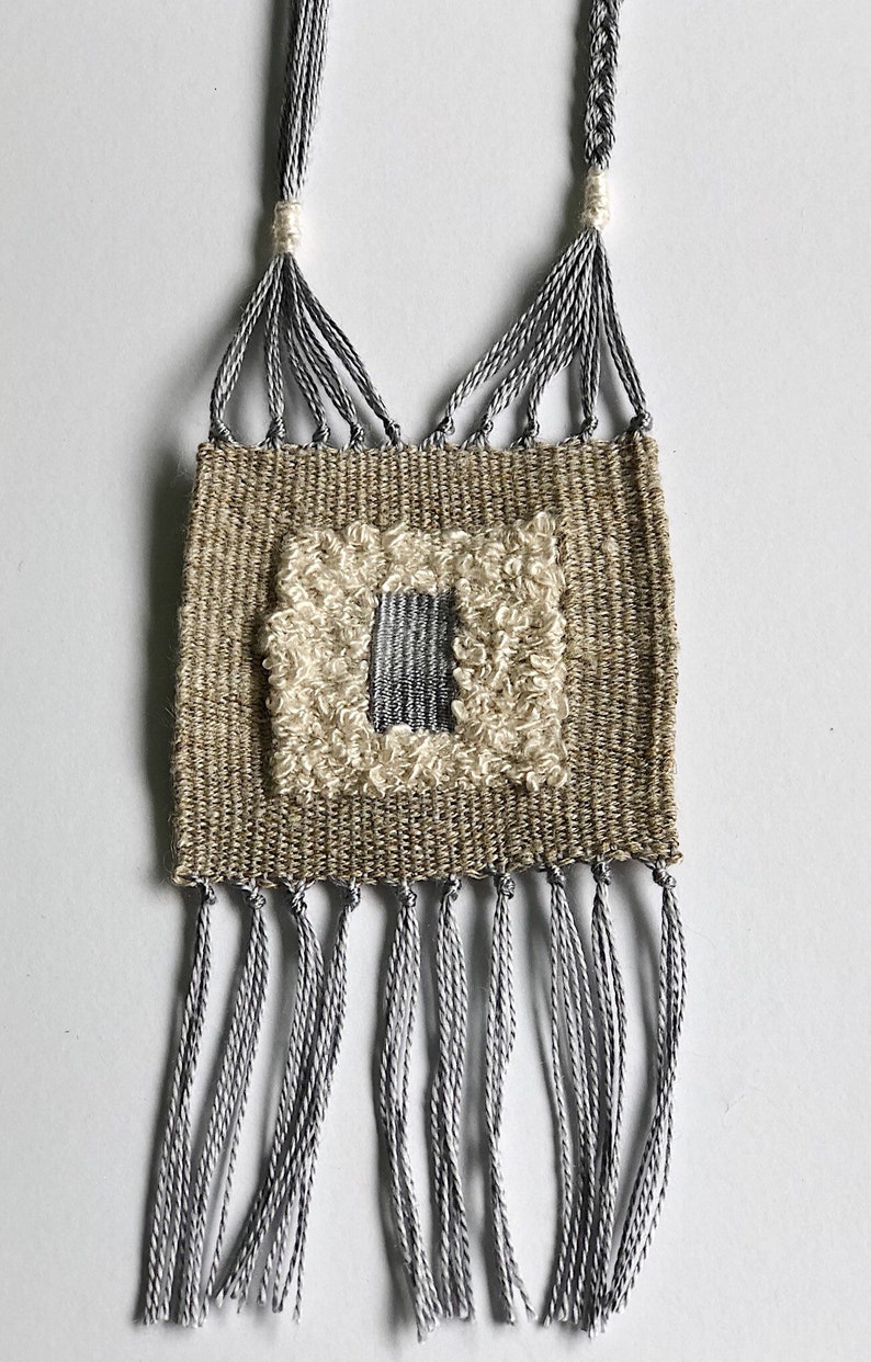 Modern Woven Necklace - Etsy