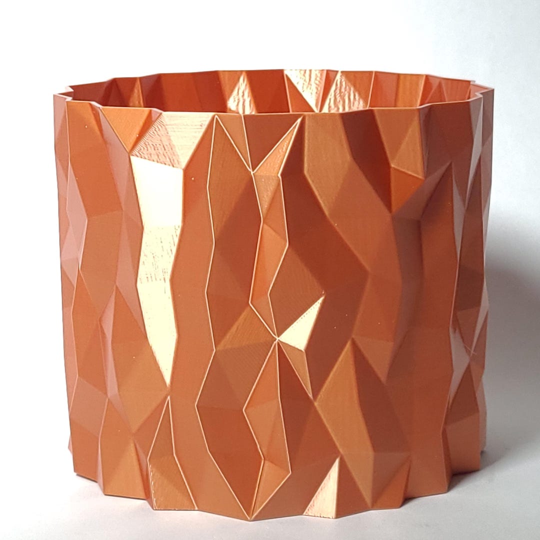 5" Copper Colored Shattered Mirror Style Indoor Planter Plant Pot, Free ...