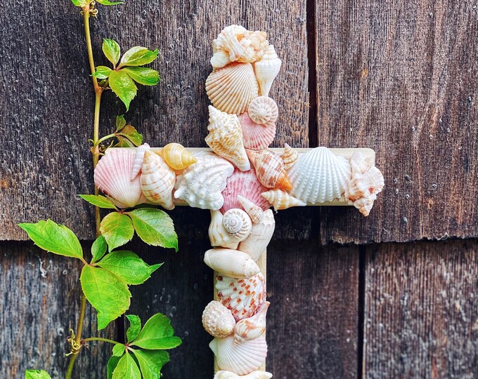 Seashell Cross - Etsy