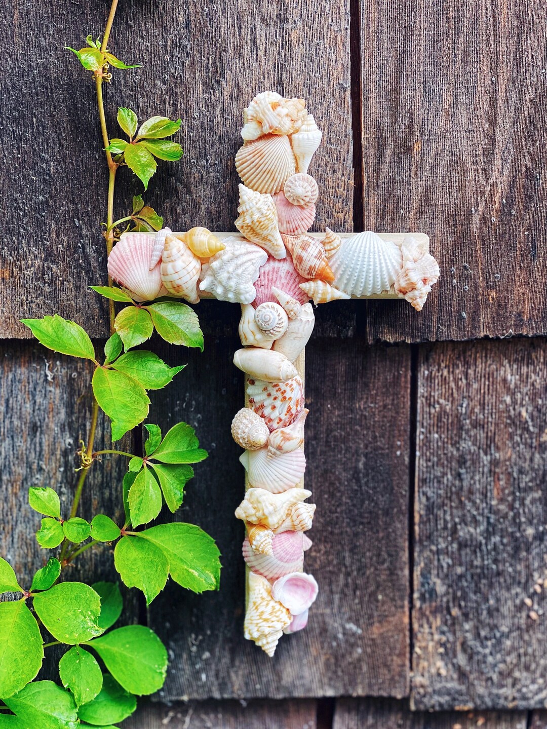 Seashell Cross - Etsy