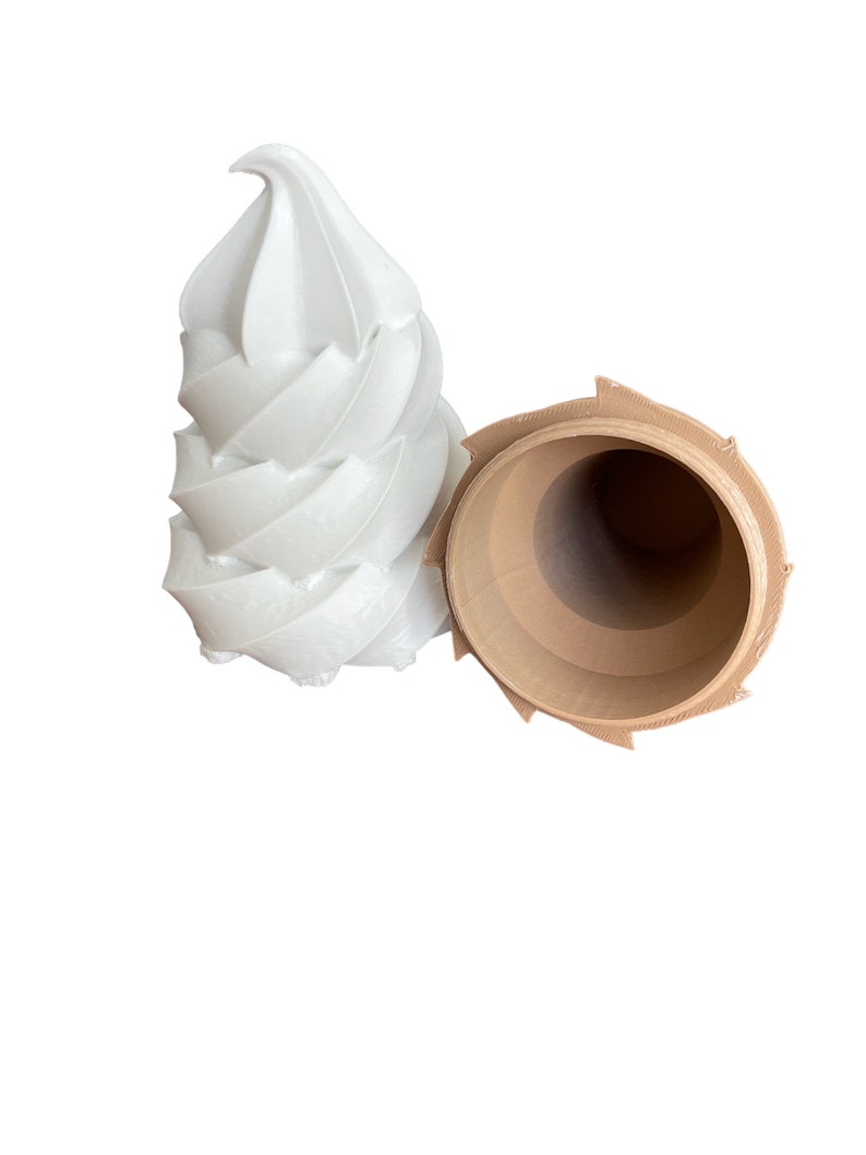 3D Printed Ice Cream Cone Container – A Sweet Twist on Storage! - Etsy