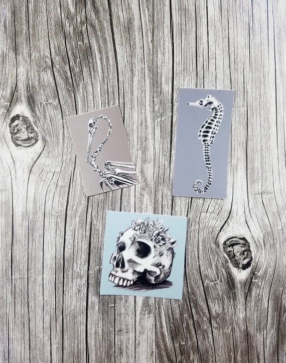 Skeleton Sticker Collection - Etsy