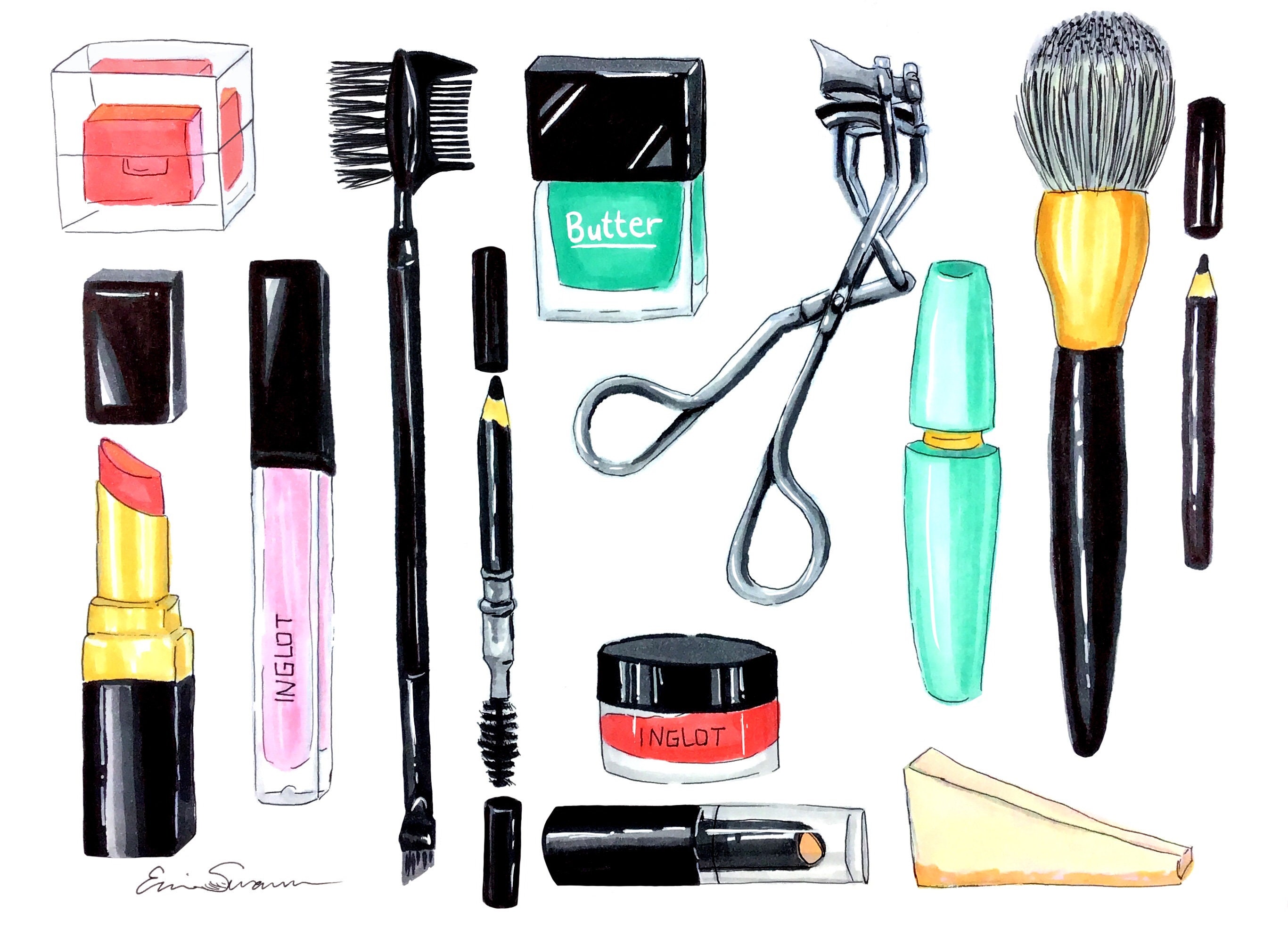 Make up Artwork Cosmetics Artwork - Etsy.de