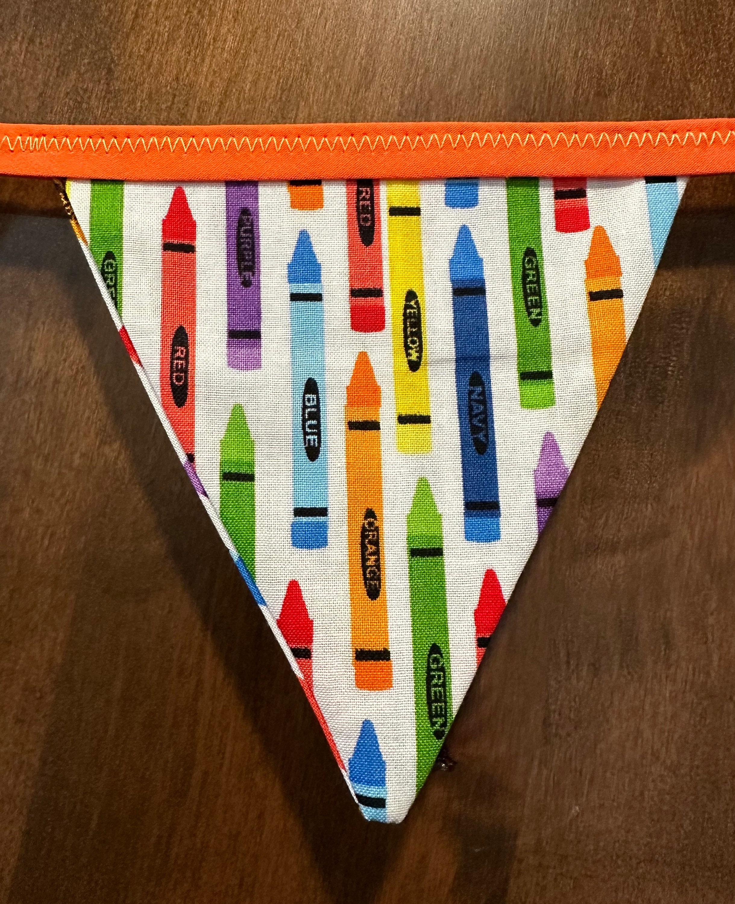 School Banner Crayons Banner Preschool Grade School Banner Teacher ...