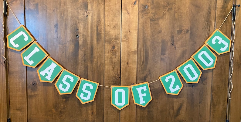 Graduation Banner Class of Banner Class Reunion Banner Cardstock Paper ...