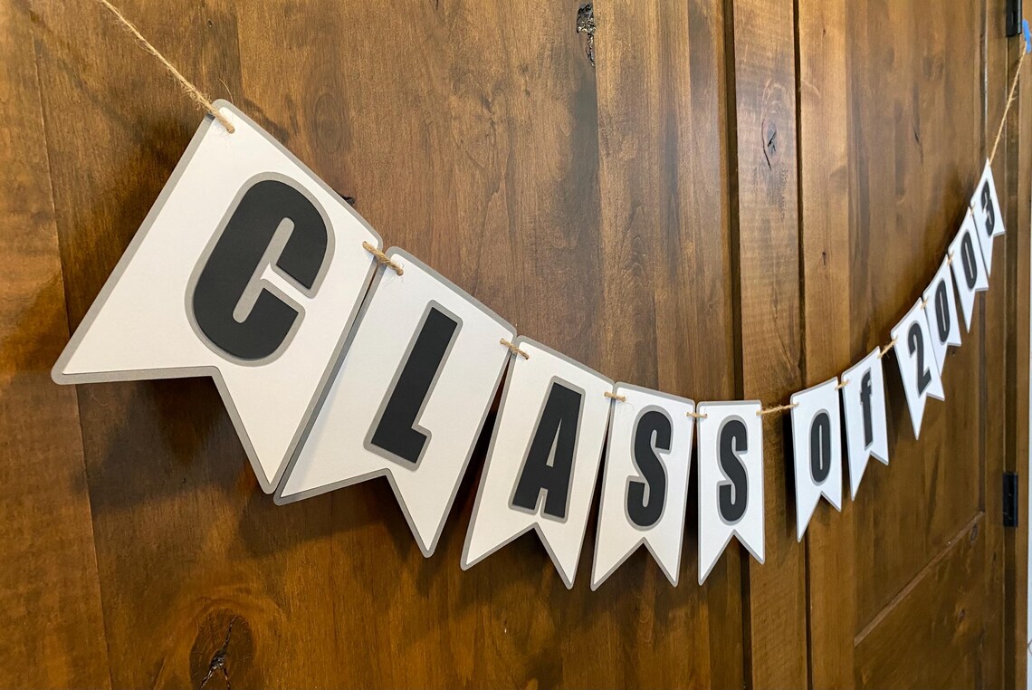 Graduation Banner Class of Banner Class Reunion Banner Cardstock Paper ...