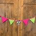 Owl Birthday Banner Fabric Bunting Banner Party Decor - Etsy