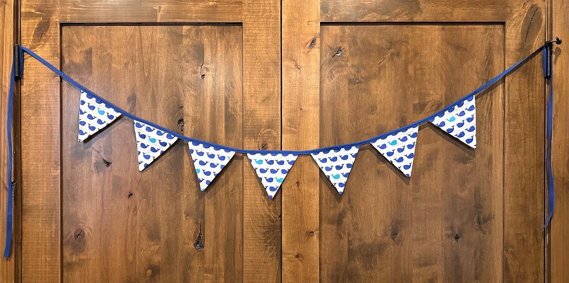 Whales Banner Baby Shower Banner Fabric Banner Party Decor - Etsy