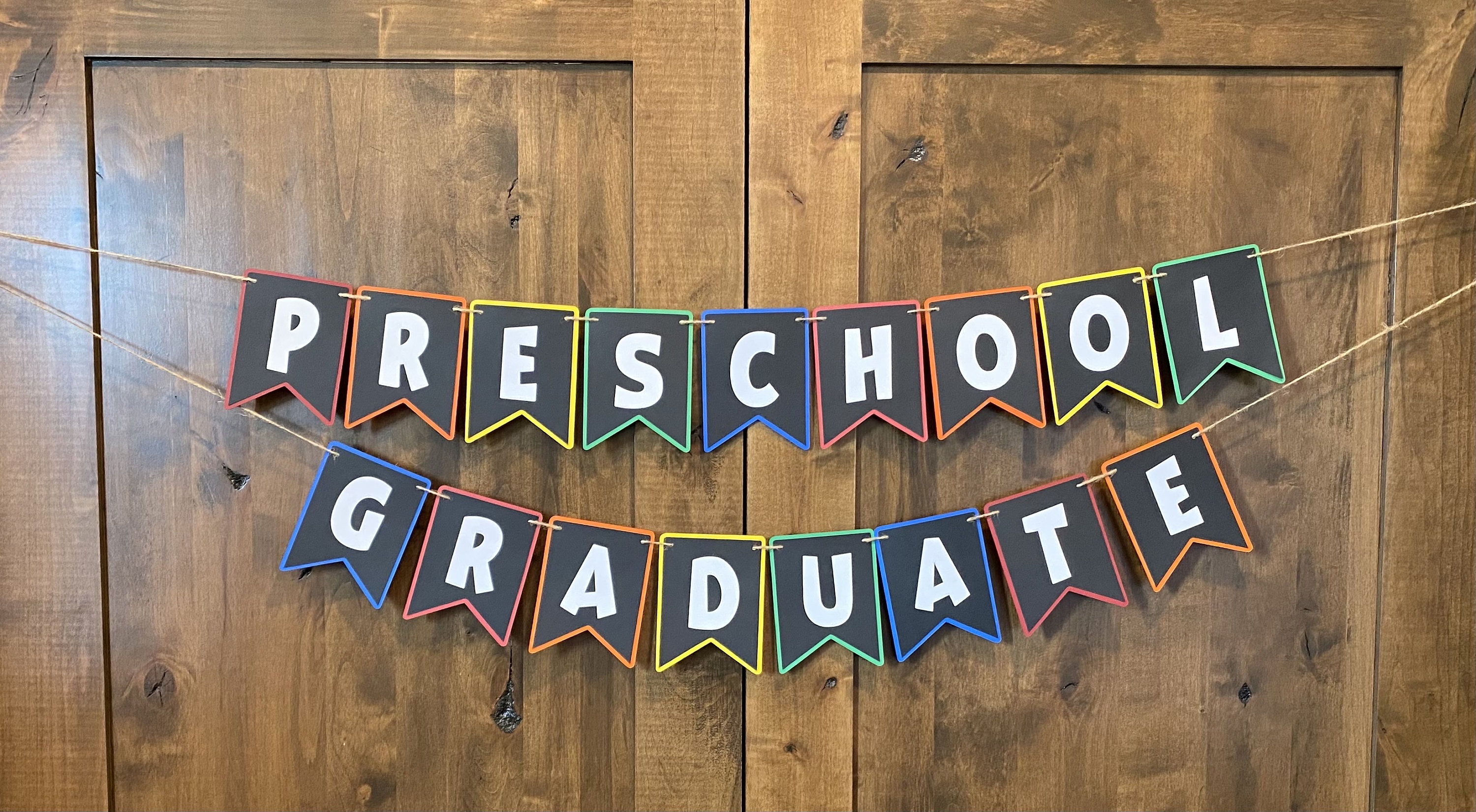 Preschool Graduate Banner Graduation Banner Celebration Banner ...