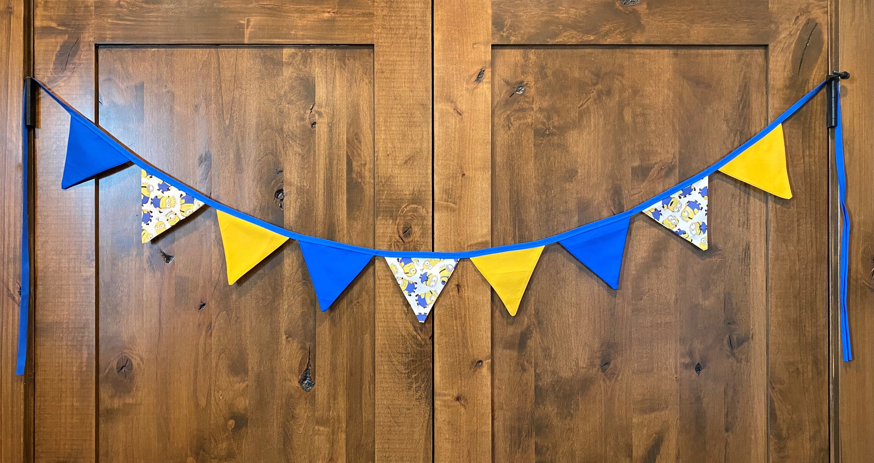 Minion Birthday Pennant Banner Fabric Bunting Banner Party Decor - Etsy