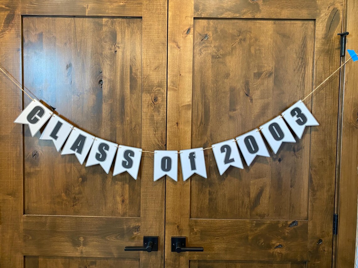 Graduation Banner Class of Banner Class Reunion Banner Cardstock Paper ...