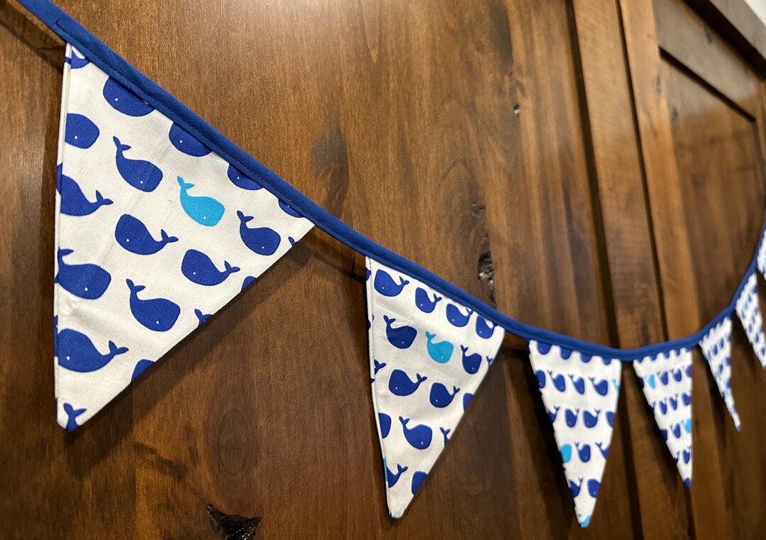 Whales Banner Baby Shower Banner Fabric Banner Party Decor - Etsy