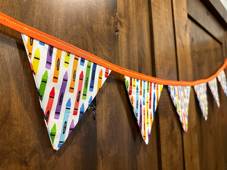 School Banner Crayons Banner Preschool Grade School Banner Teacher ...