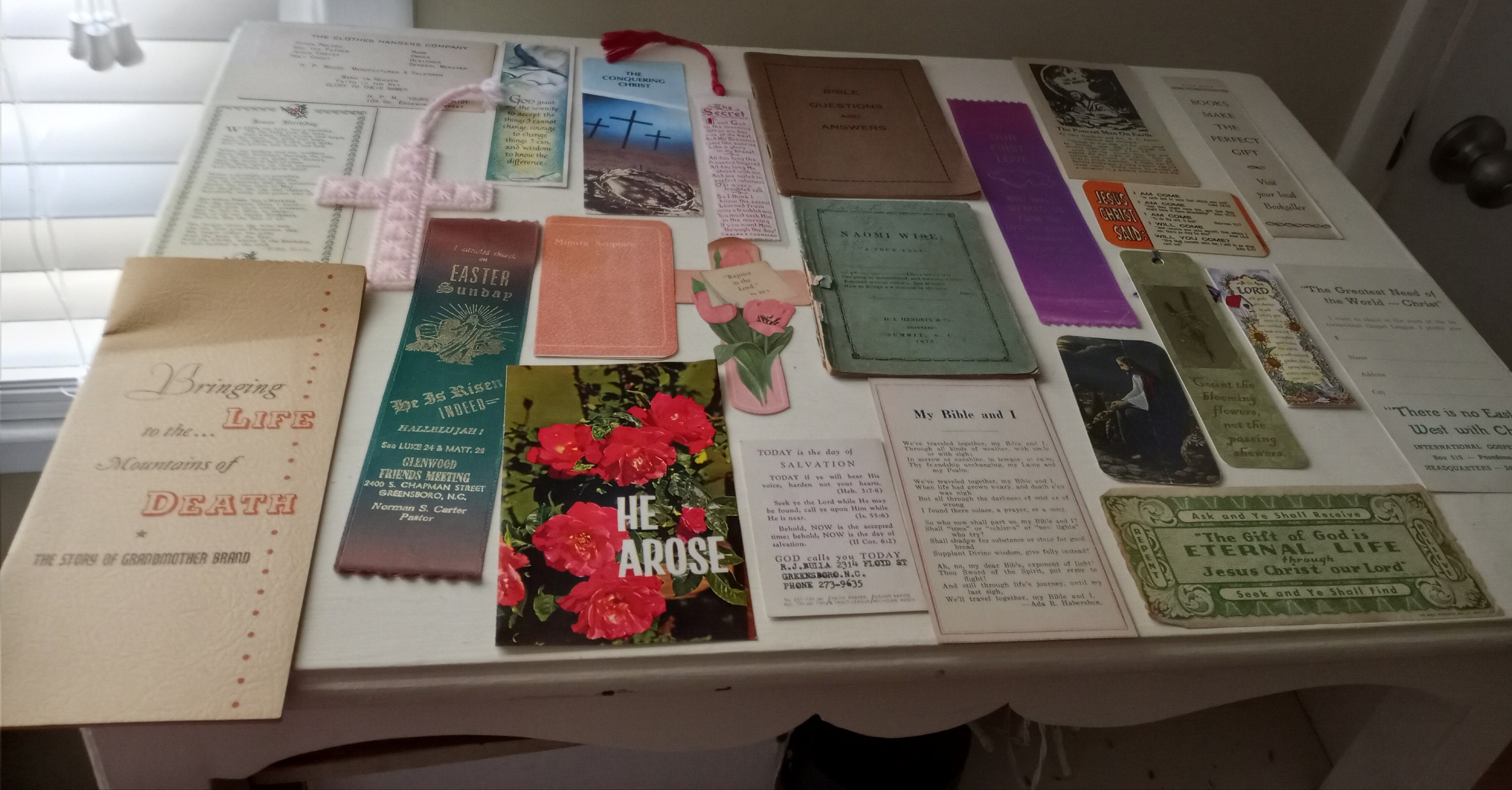 24 Vintage Christian Bookmarks and Church Handouts - Etsy