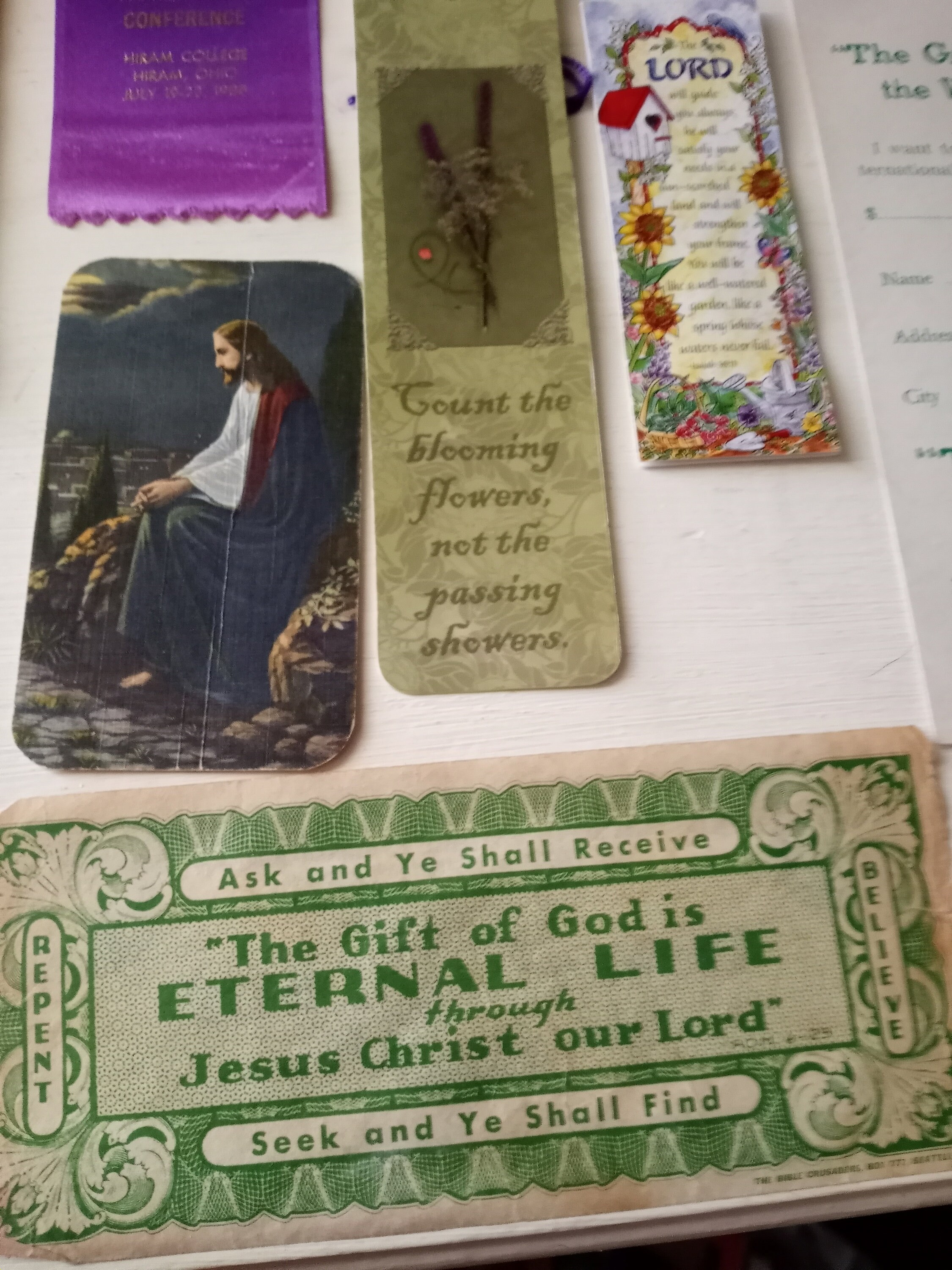 24 Vintage Christian Bookmarks and Church Handouts - Etsy